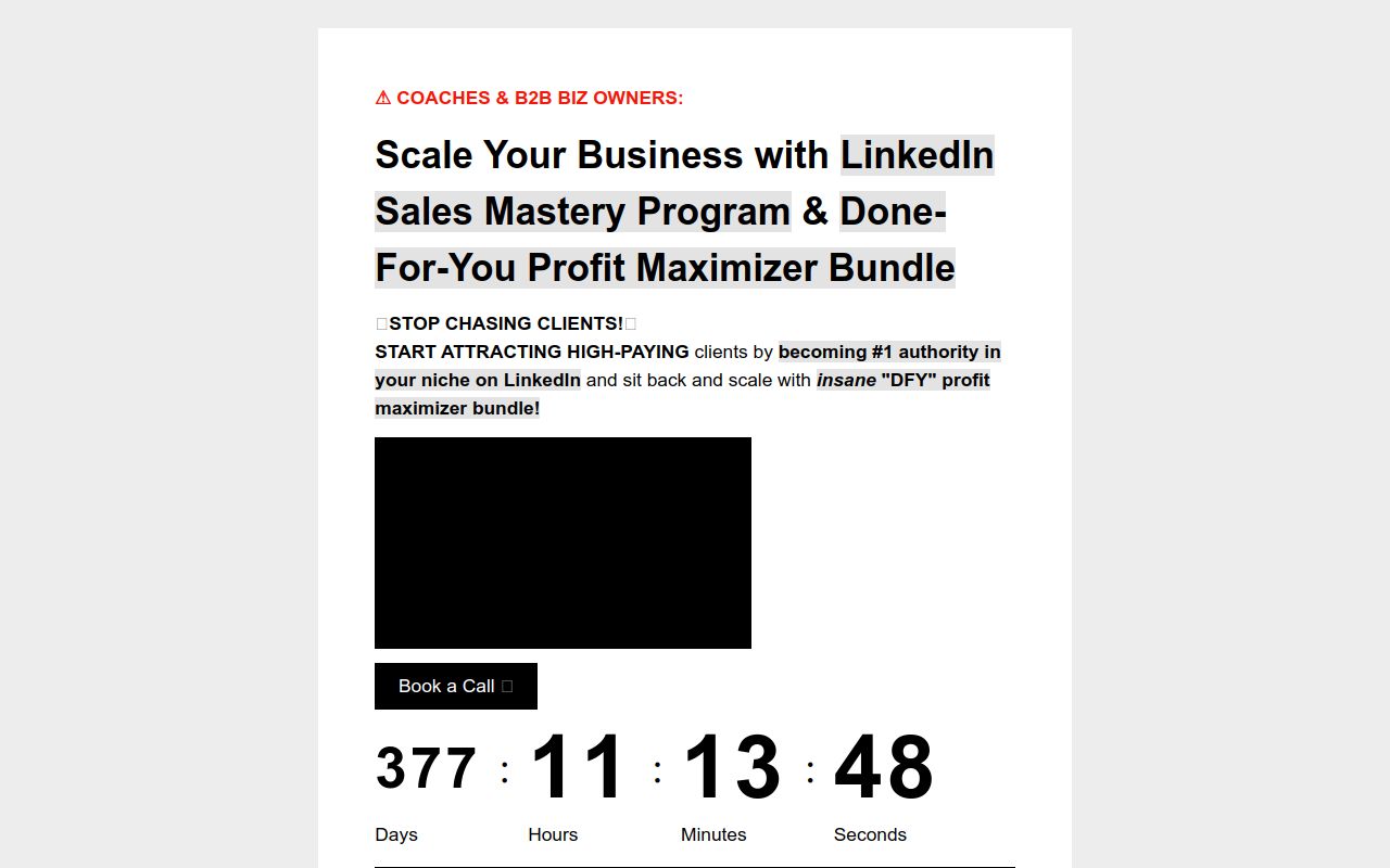 Scale your B2B or Coaching Business with LinkedIn and Cold Email Automation